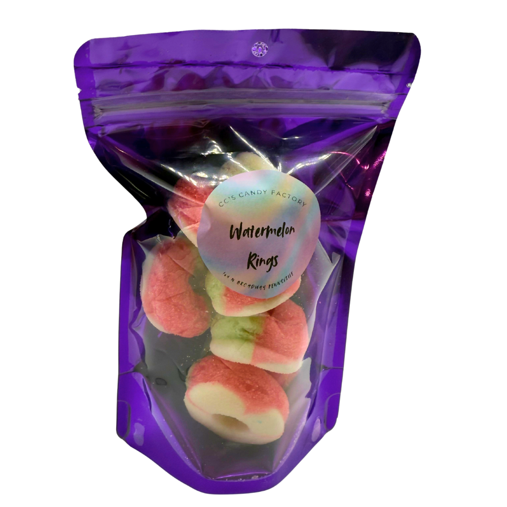 Watermelon Rings | Freeze Dried Candy - CCs Candy Factory